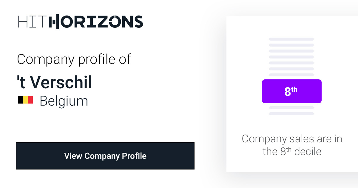 Company Profile of 't Verschil | HitHorizons.com