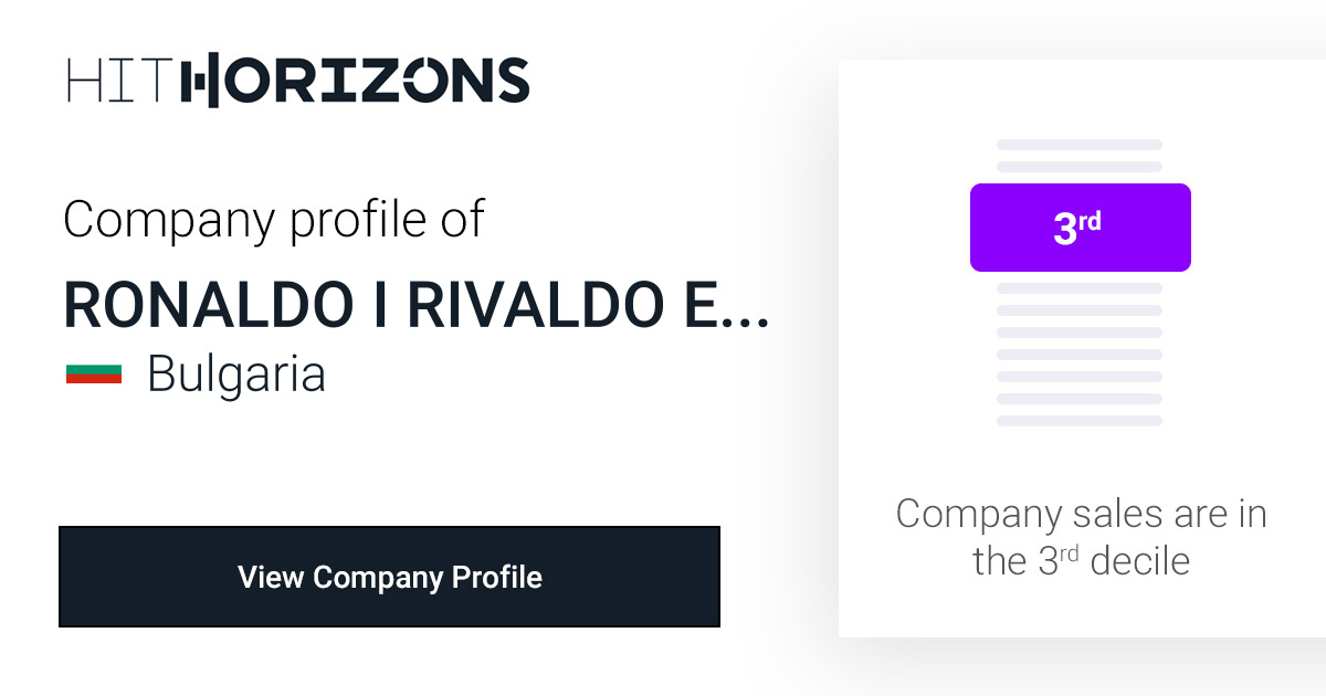 Company Profile of RONALDO I RIVALDO EOOD | HitHorizons.com