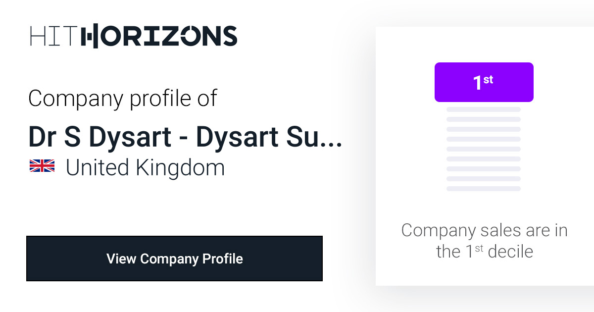 Company Profile of Dr S Dysart - Dysart Surgery | HitHorizons.com
