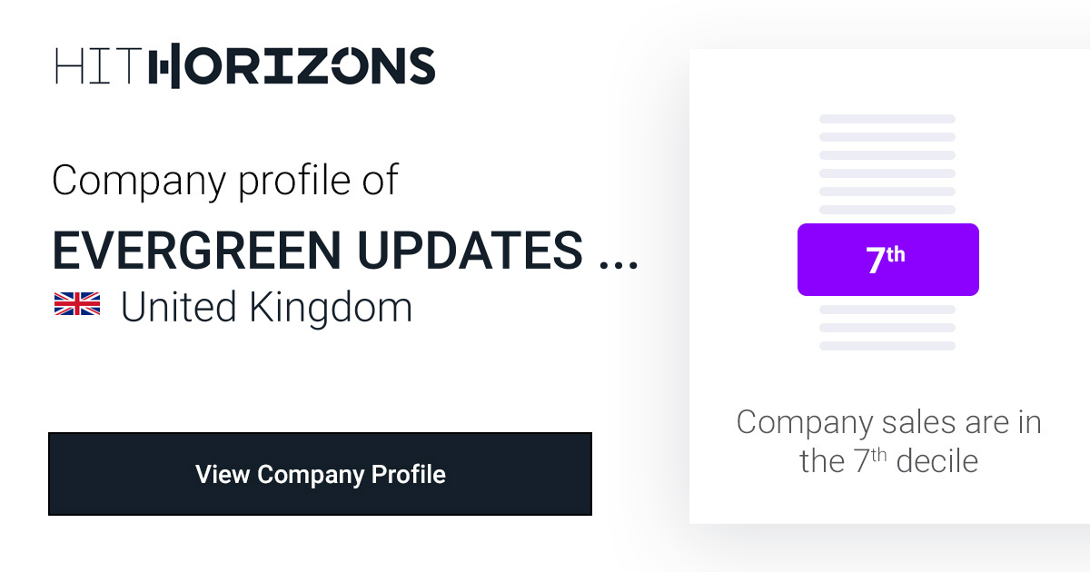 Company Profile of EVERGREEN UPDATES LTD | HitHorizons.com