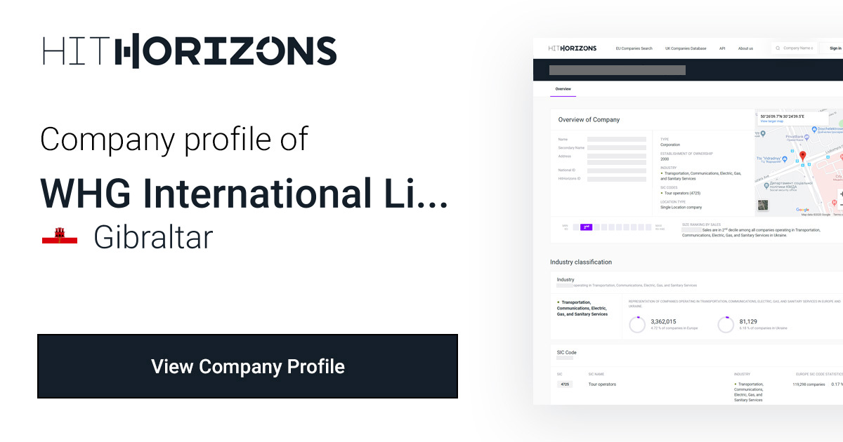 Company Profile of WHG (International) Limited | HitHorizons.com