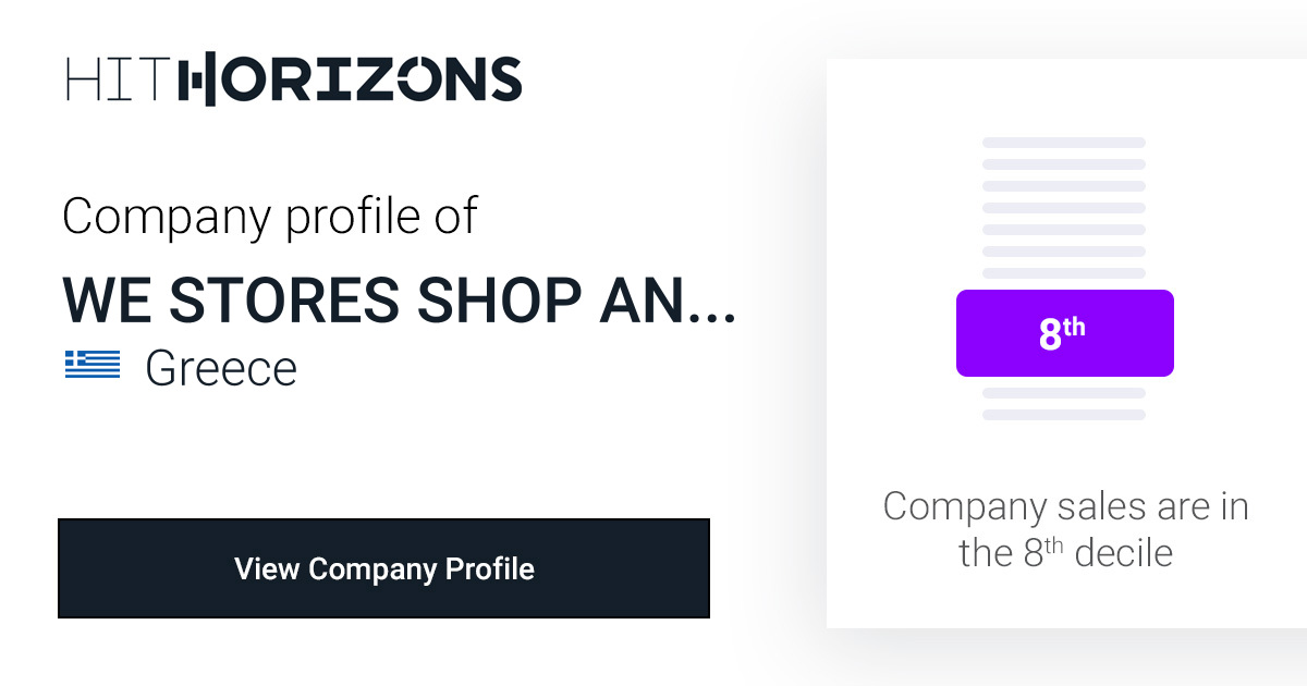 Company Profile of WE STORES SHOP AND COFFEE E.E. | HitHorizons.com