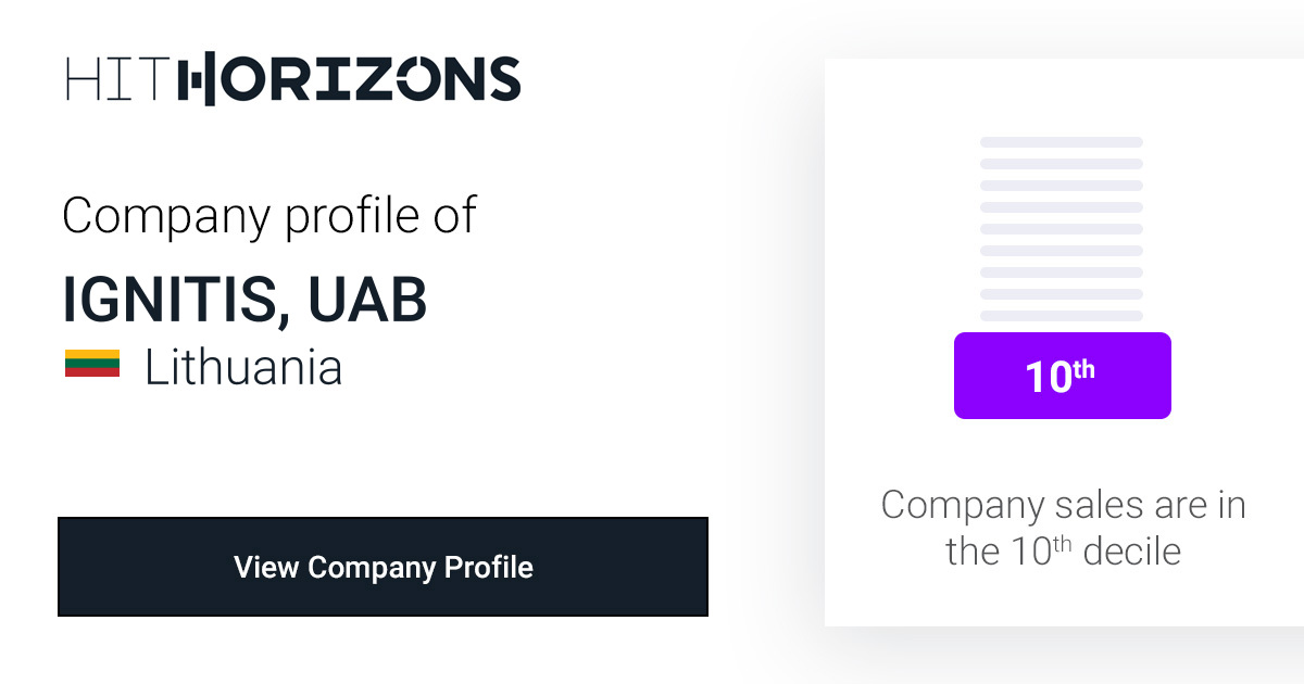 Company Profile of IGNITIS UAB | HitHorizons.com
