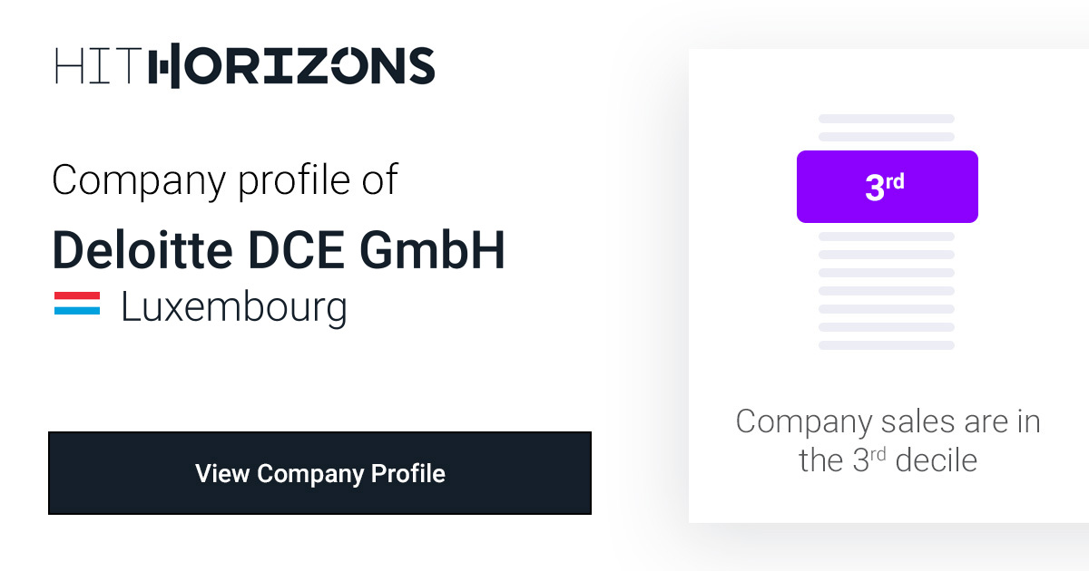 Company Profile of Deloitte DCE GmbH | HitHorizons.com