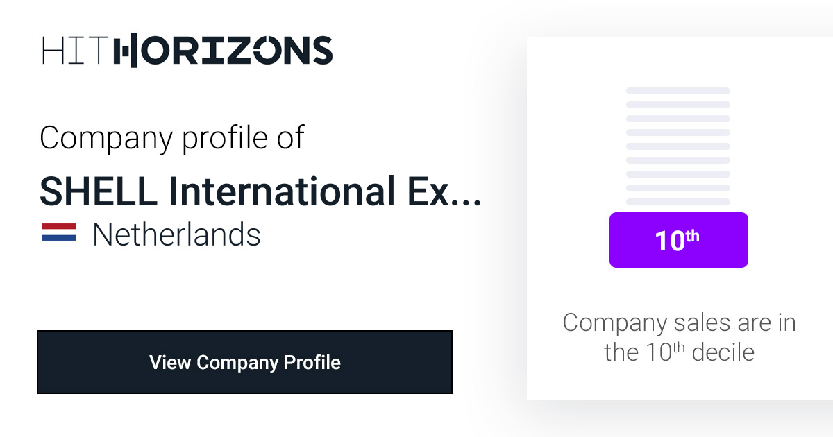 Company Profile of SHELL International Exploration and Production B.V ...