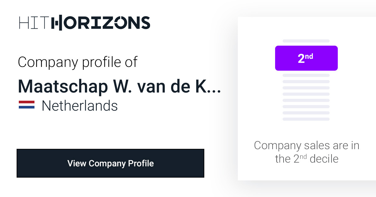 Company Profile of Maatschap W. van de Kamp en C. van de Kamp-van 't ...