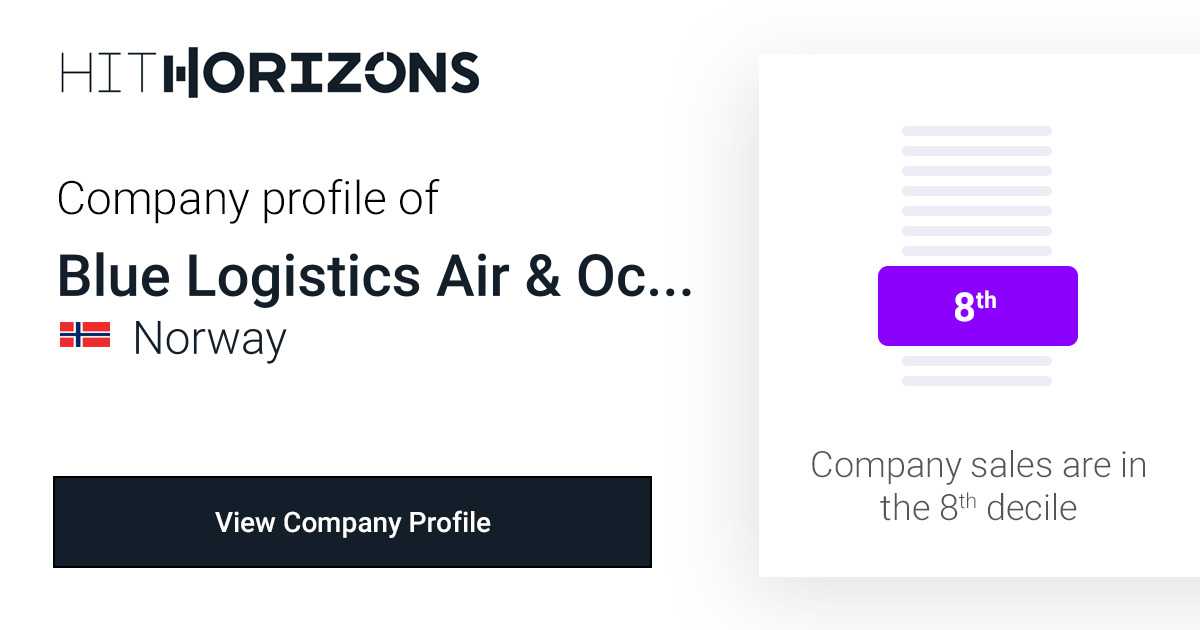 Company Profile of Blue Logistics Air & Ocean Norway AS | HitHorizons.com