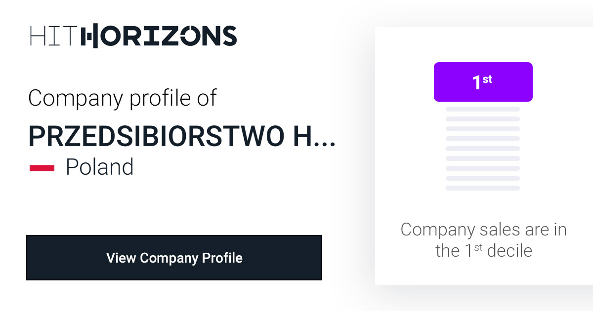 Company Profile of PRZEDSIĘBIORSTWO HANDLOWO USŁUGOWE TANK MARK MAREK ...