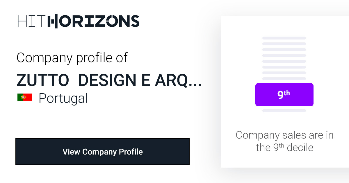 Company Profile of ZUTTO - DESIGN E ARQUITECTURA, LDA | HitHorizons.com