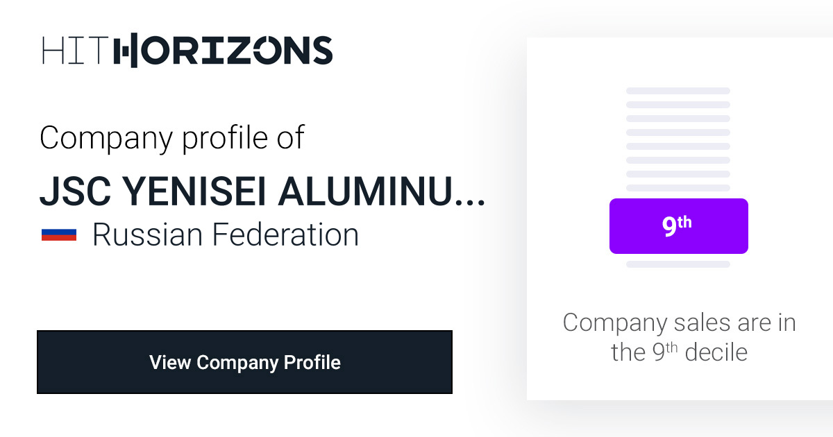 Company Profile of JSC YENISEI ALUMINUM PLANT | HitHorizons.com