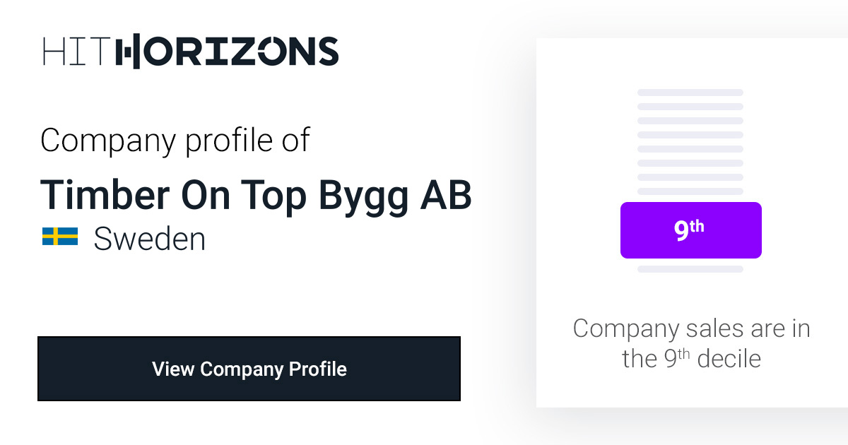 Company Profile of Timber On Top Bygg AB | HitHorizons.com
