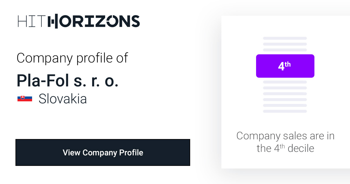 Company Profile of Pla-Fol s. r. o. | HitHorizons.com